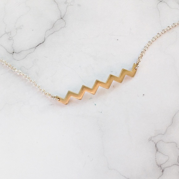 Tashi | Jewelry | Tashi Sterling Silver Gold Zigzag Bracelet | Poshmark
